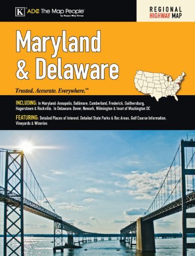 MD/DE STATE ROAD ATLAS (AMERICAN MAP) By Adc The Map People ...