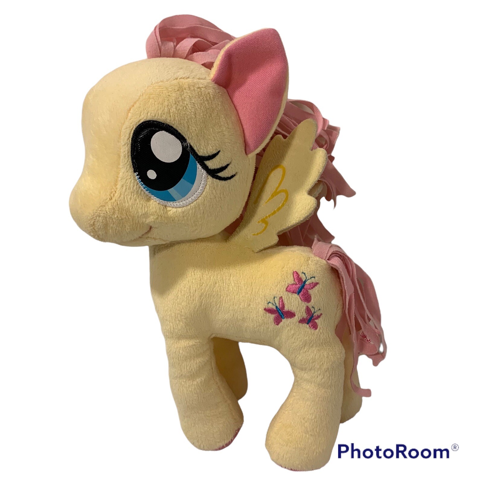 My Little Pony Hasbro 2012 Flutterfly Plush Toy Pale Yellow Pink Mane ...