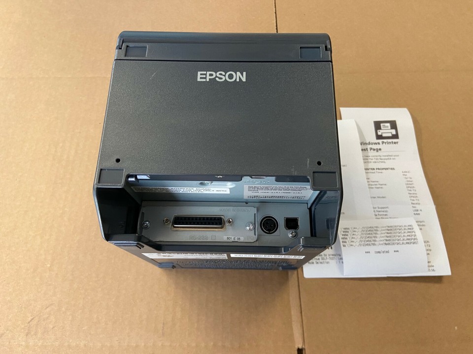 Epson TM-T20II Model M267A POS Thermal Receipt Printer USB Dark Gray ...