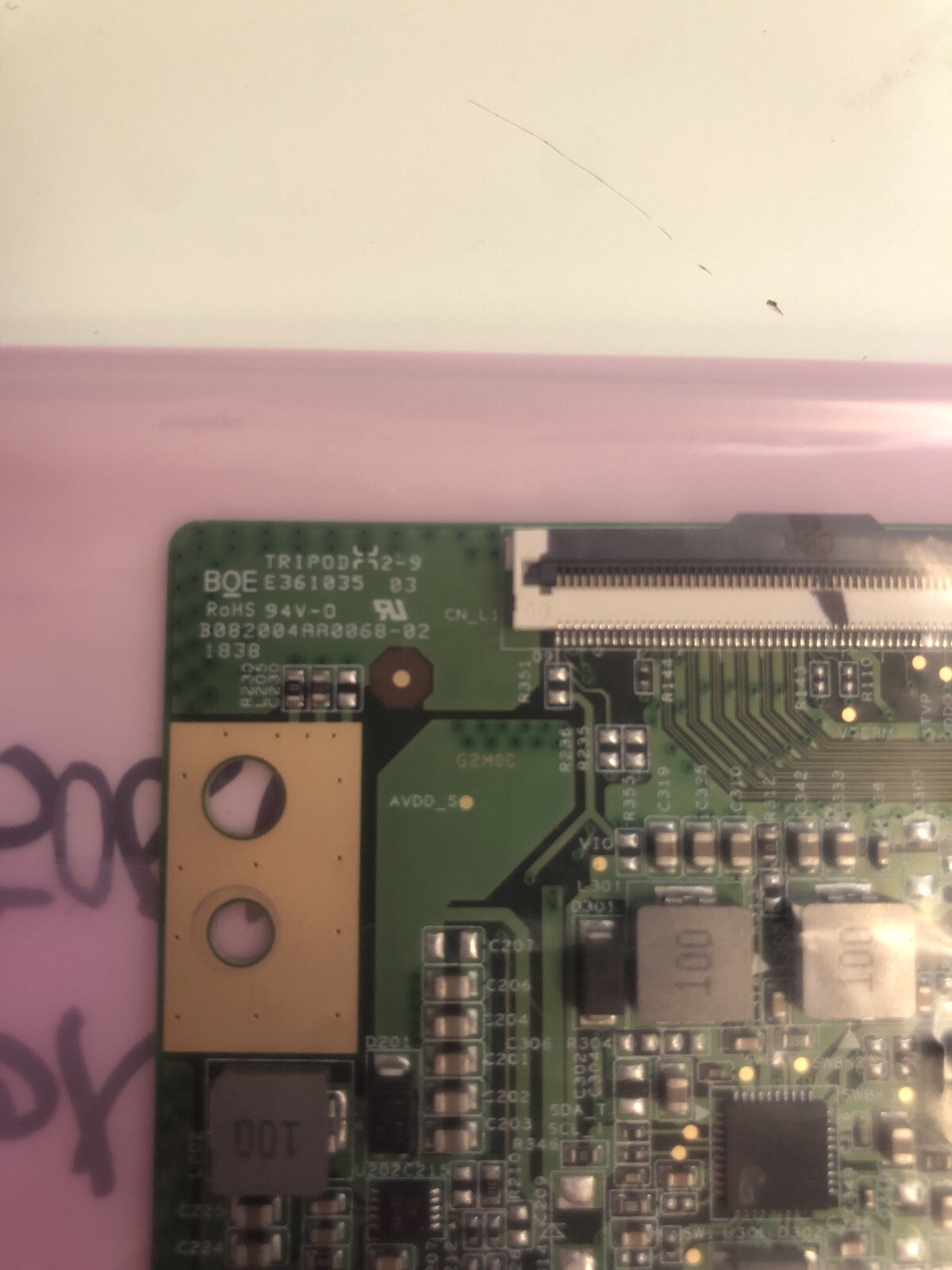 VIZIO V555-G1 M556-G4 T-CON BOARD PN: HV550QUBH10 BN: 44-9771563 | eBay