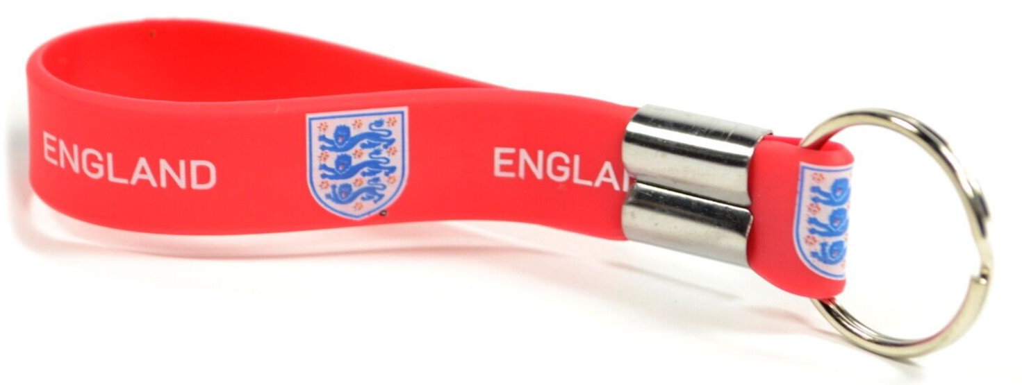 England Silicone Keyring Official Merchandise Football Rubber FA Three ...