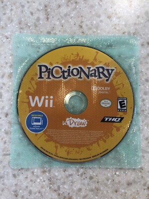 PICTIONARY disc only NINTENDO WII SYSTEM GAME UDRAW NES HQ | eBay