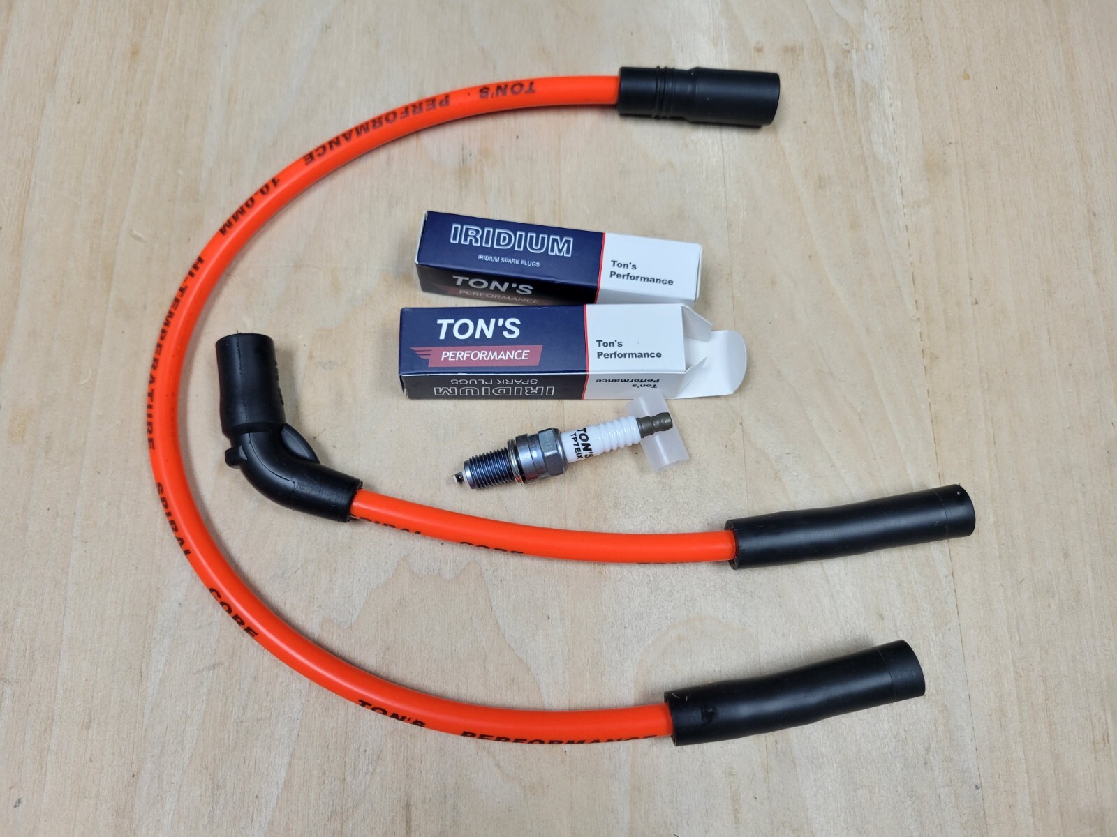 10mm Tons Orange Harley Davidson Sportster XL 07-17 Spark plug & wires ...