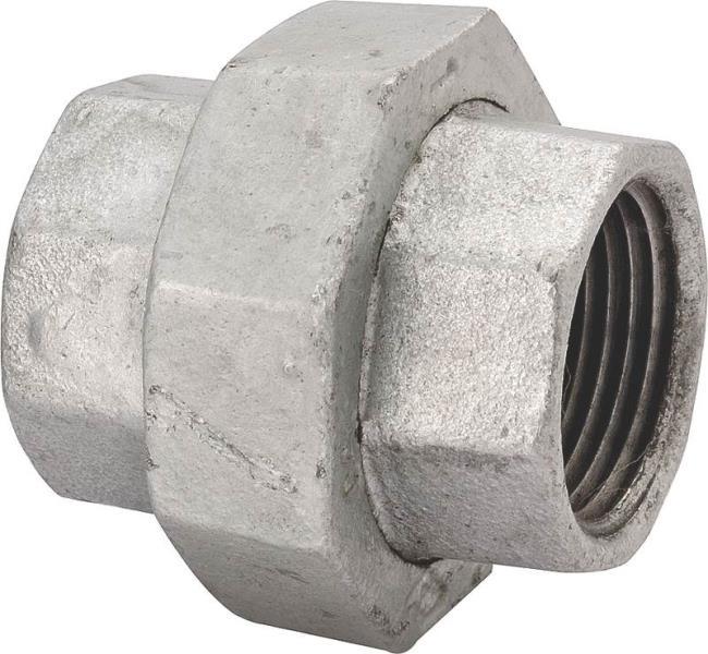 NEW LOT (4) 2 INCH GALVANIZED PIPE THREADED UNIONS FITTINGS PLUMBING ...