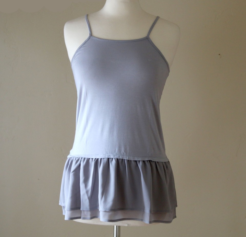 Chiffon Bottom Tank Top Extender | Ruffle, shirt, sweater, blouse ...