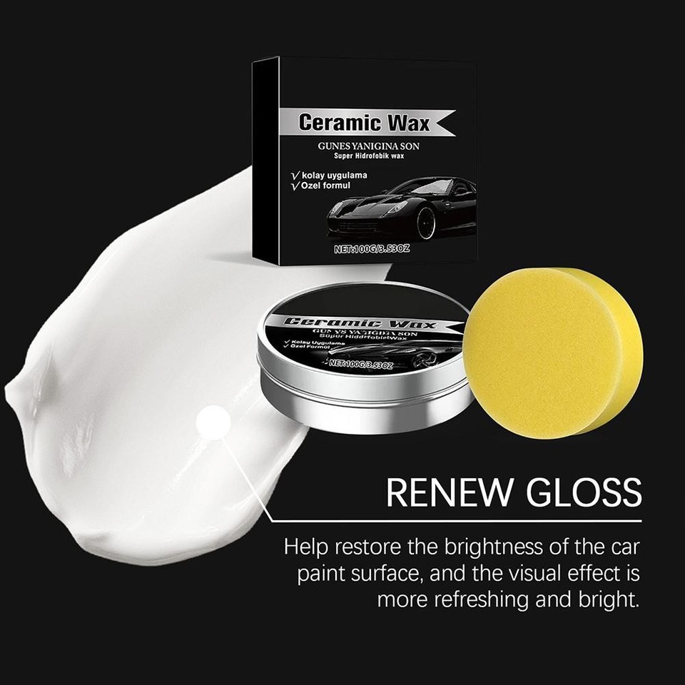 Car Wax 100g Soft Paste Wax Ceramic Wax Cream, Car Coating Polishing ...