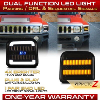 Sequential LED Smoke Turn Signal Corner Lights Lamps For 2006-2010 ...