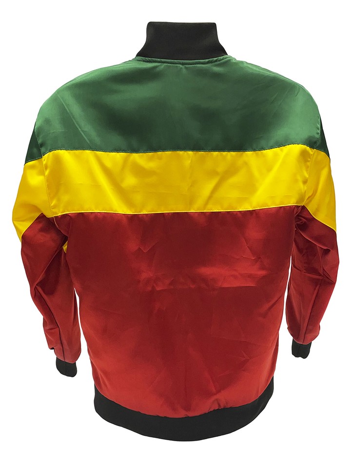 Rasta Flag Jacket Bob Marley Style Costume Tour Rastafari Colors ...