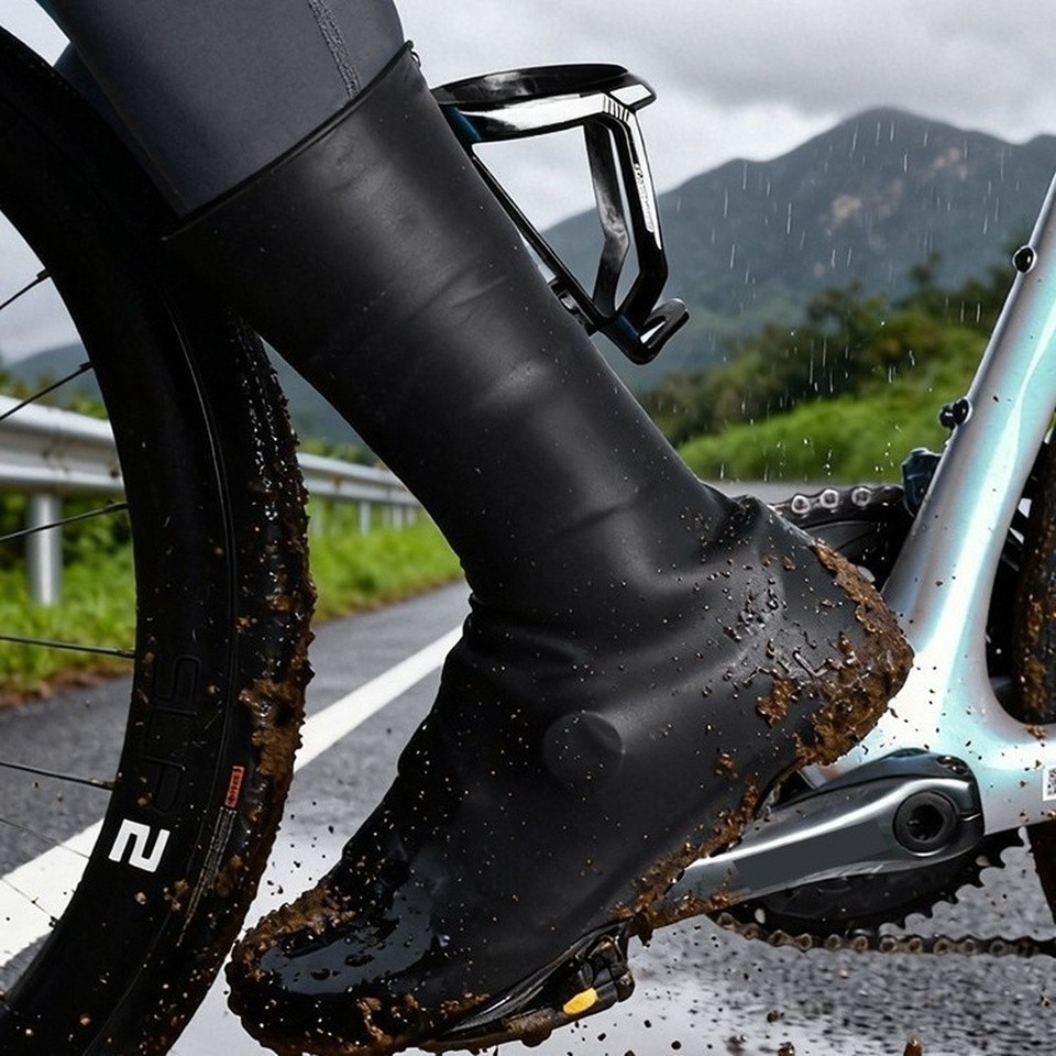 Rainproof Silicone Shoe Covers for Road Cyclists For AEROdynamic and ...