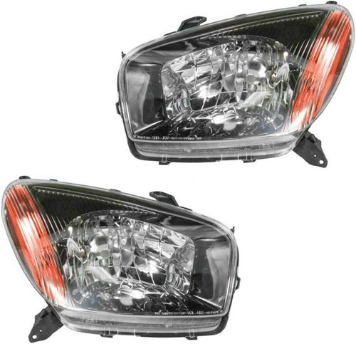 For 2001 2002 2003 Toyota RAV4 RAV-4 Black Edition Headlights Replace ...