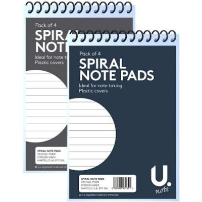 Spiral Notepads - 3 Pack Lined A6 Paper Ruled Office Jotter Pad ...