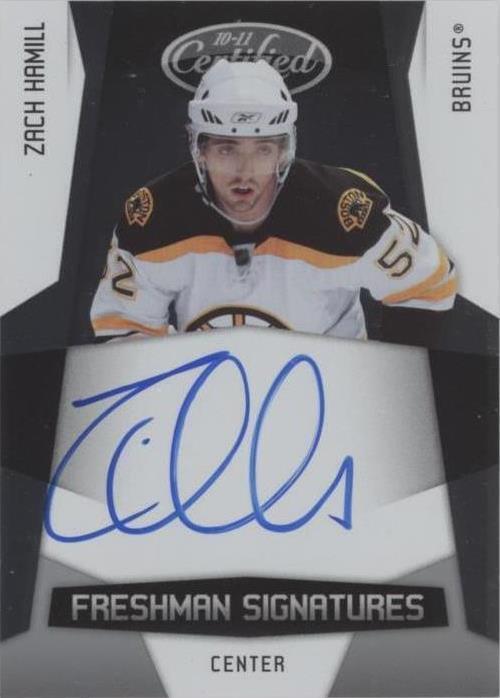 2010-11 Certified - Freshman Signatures Zach Hamill #181 /1299 (AU, RC ...