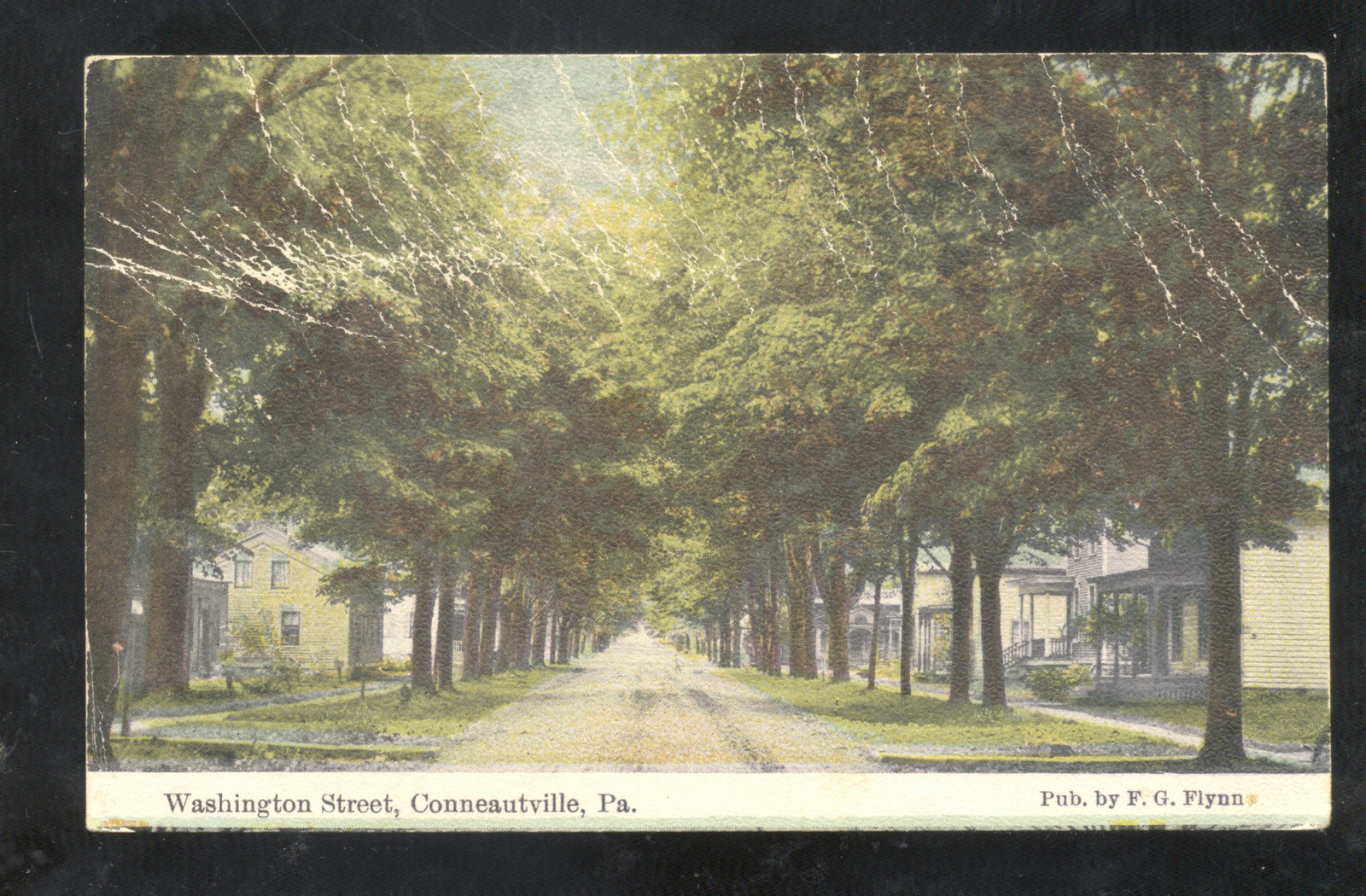 CONNEAUTVILLE PENNSYLVANIA WASHINGTON STREET SCENE VINTAGE POSTCARD PA ...