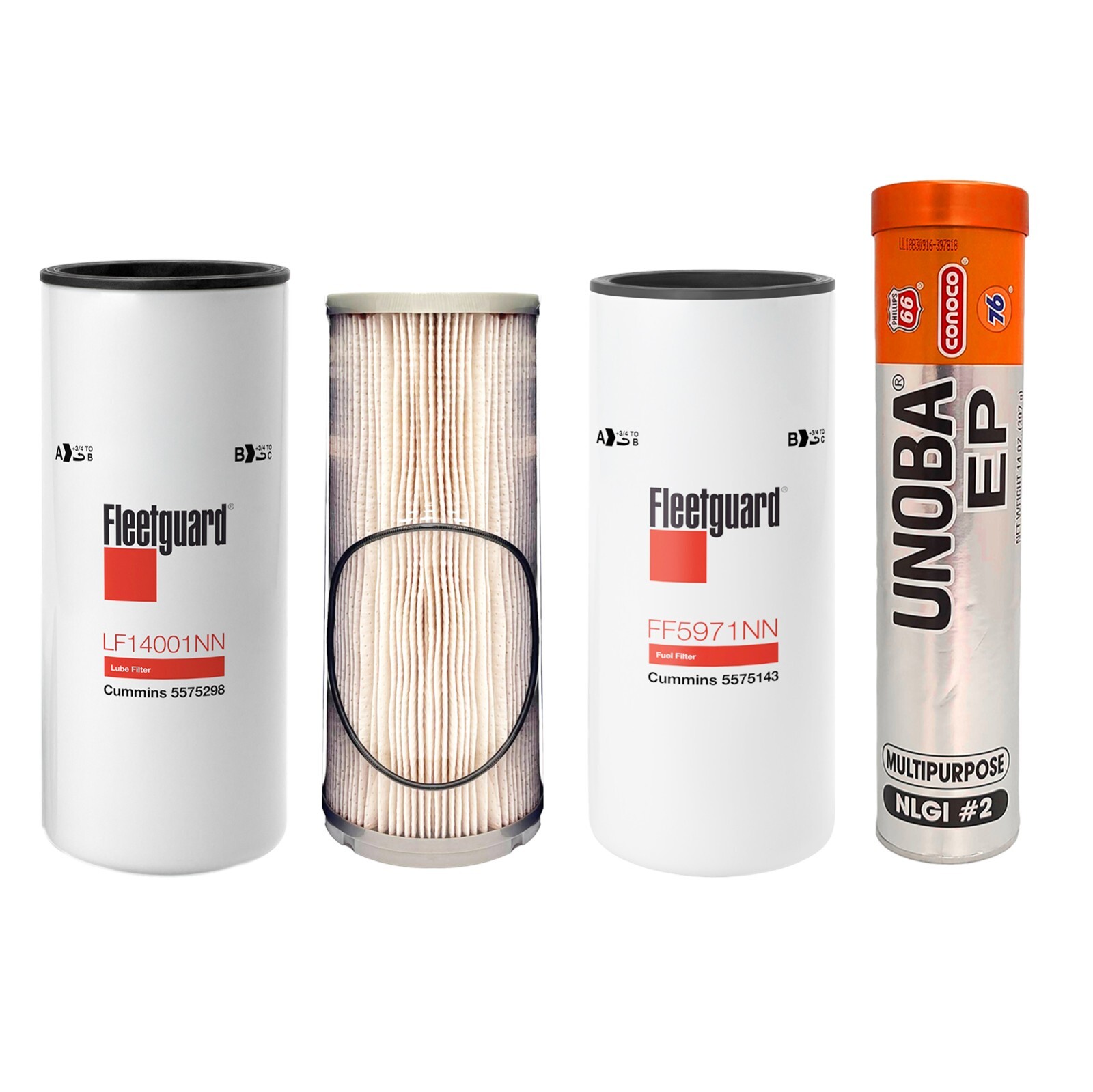 CUMMINS OIL CHANGE KIT LF14001, K37-1021, FF5971 FREE GREASE | eBay