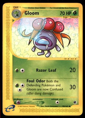 Pokemon E-Card - Expedition Gloom #78 Light Play | eBay