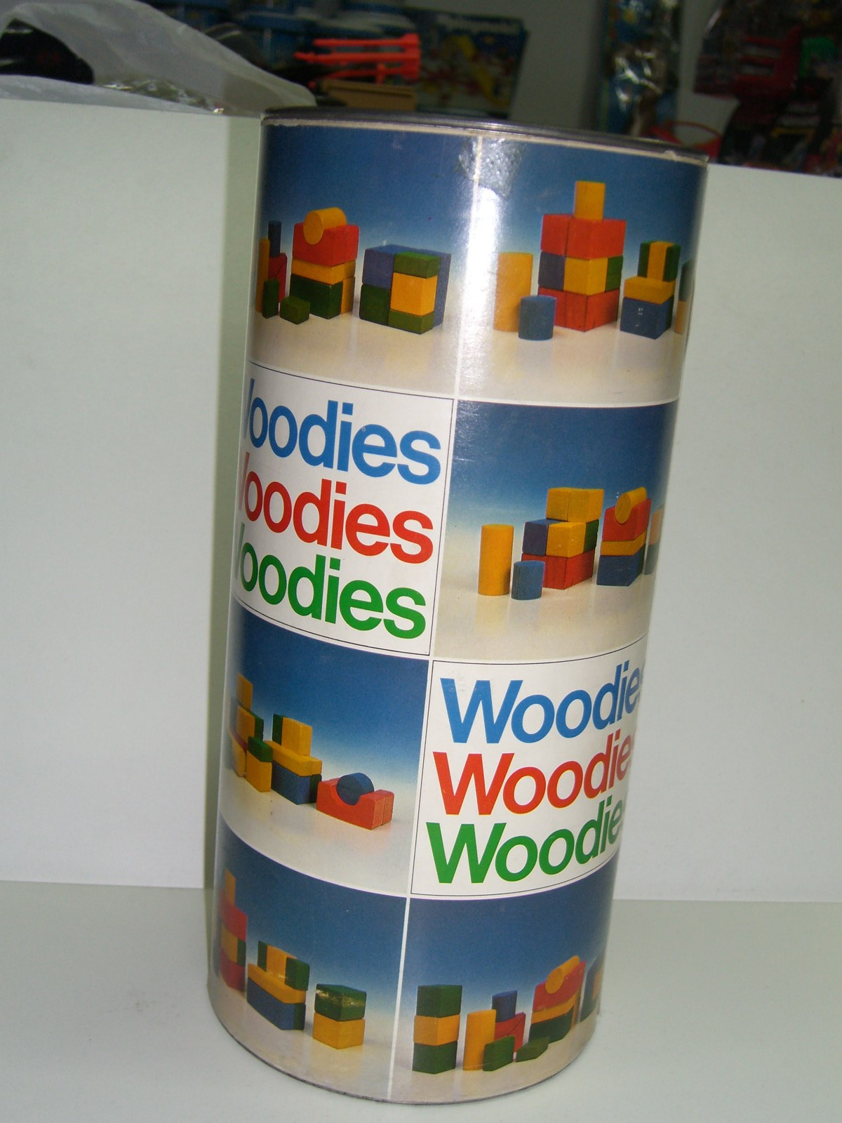 VINTAGE 70'S GREEK BUILDING TOY BRICKS GAME BLOCKS WOODIES WOODEN ...