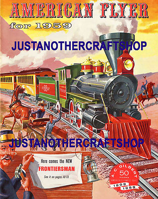 Gilbert American Flyer Trains 1959 Large Size Poster Advert Shop Sign ...