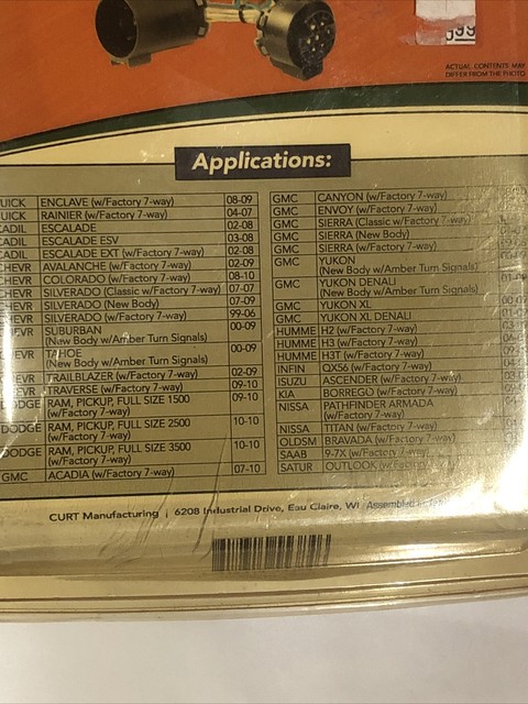 CURT 55384 Custom Wiring Connector DAC for sale online | eBay