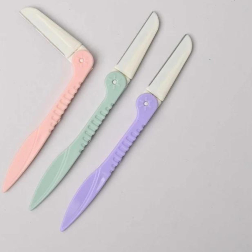 Eyelash Curler with Eyebrow Razor(Pack of 3) Makeup Plastic Durable ...