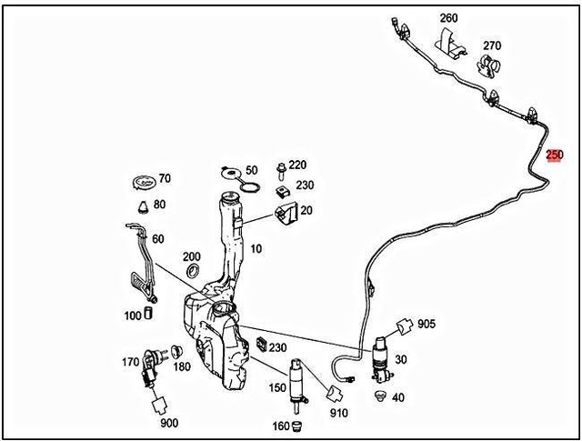 Mercedes-Benz 2128600792 Genuine OEM Nozzle ASSY for sale online | eBay