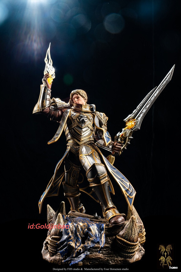 Four horsemen studio WOW Anduin Wrynn Model In Stock 1/5 H56cm Original ...