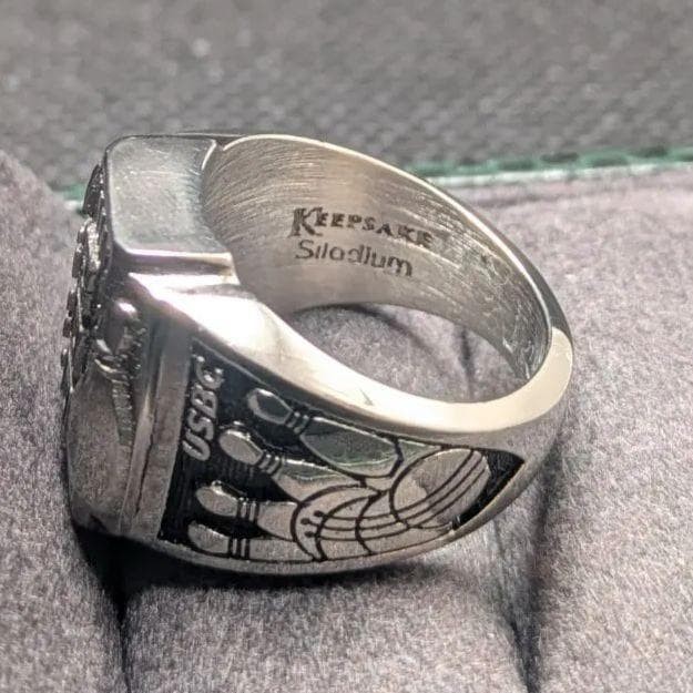 Keepsake USBC 800 Series Siladium Ring Size 14 Bowling Vintage | eBay