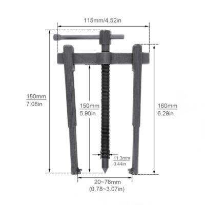 8'' 2 Jaw Bearing Puller Bushing Gear Extractor Car Auto Motorcycle ...