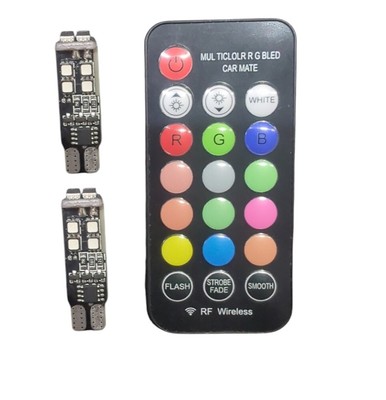 2X RGB LED Ampoule D'Immatriculation 12VW5W T10 Pour FORD MONDEO IV ...