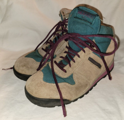 Womens Merrell Hiking boots Air Cushion 9 Brown Green Purple Lazer | eBay