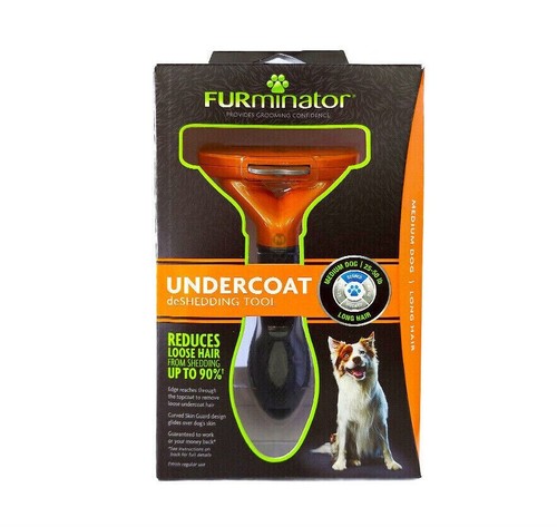 NEW Furminator Undercoat Deshedding Tool Medium Dog Long Hair | eBay