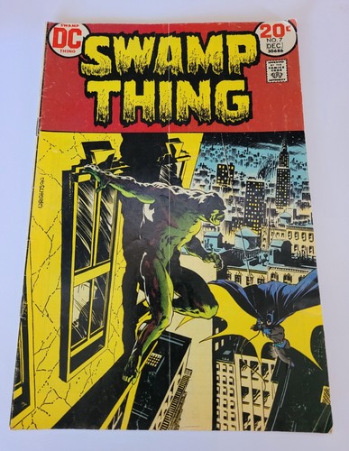 DC Comics Bronze Age Swamp Thing 1st Appearance Batman 1973 Dec No. 7 ...