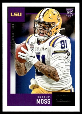 2020 Score Thaddeus Moss Rookie LSU Tigers #411 | eBay