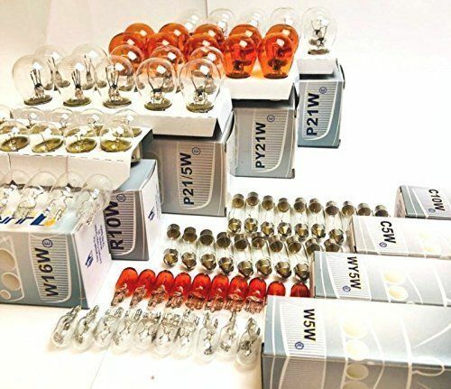 120x STÜCK SET KFZ Beleuchtung Glühlampe Birne Soffitte Auto Lampe Glas ...