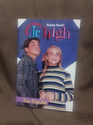 Francine Pascal TOO POPULAR Vtg SWEET VALLEY JR. HIGH Book 9 1999 | eBay