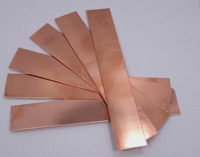 Raw Copper Sheet, Bracelet Cuff Blanks 6" x 1" 16ga Package Of 6 | eBay