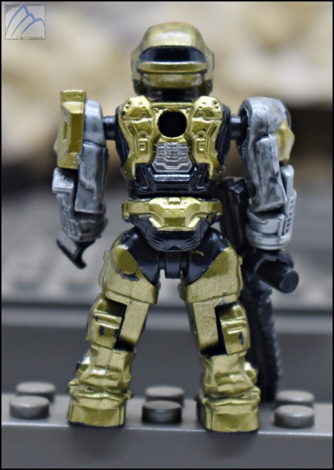 HALO MEGA BLOKS UNSC GOLD SPARTAN GRENADIER ALT BODY MARK V MINI FIGURE ...