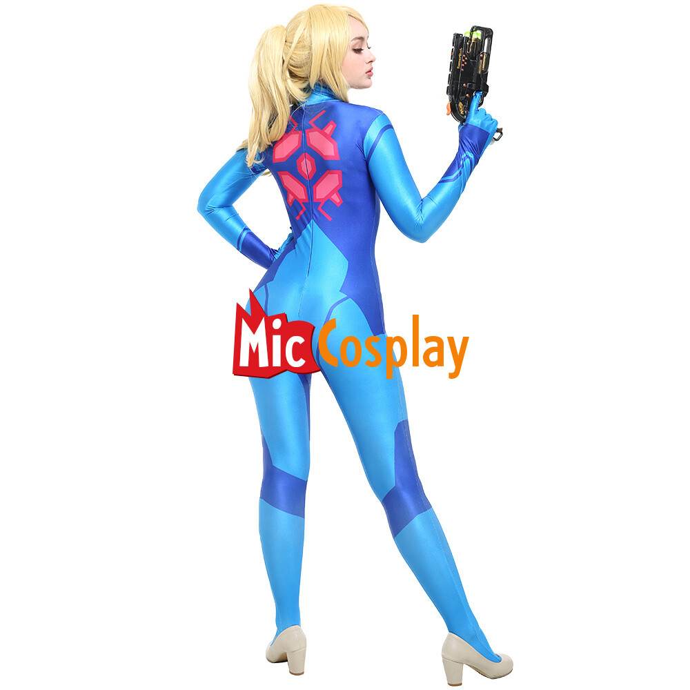 Women's Zero Suit Cosplay Costume Bodysuit 3D Print Jumpsuit | eBay