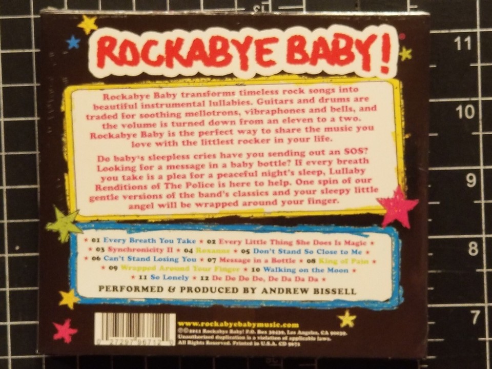 THE POLICE Rockabye Baby! CD NEW SEALED w/ HYPE Lullaby Renditions of ...