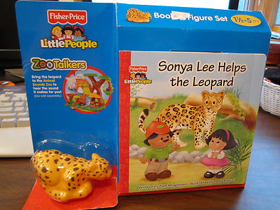 Fisher Price Little People Zoo Talkers Animal Leopard Cheeta Book ...