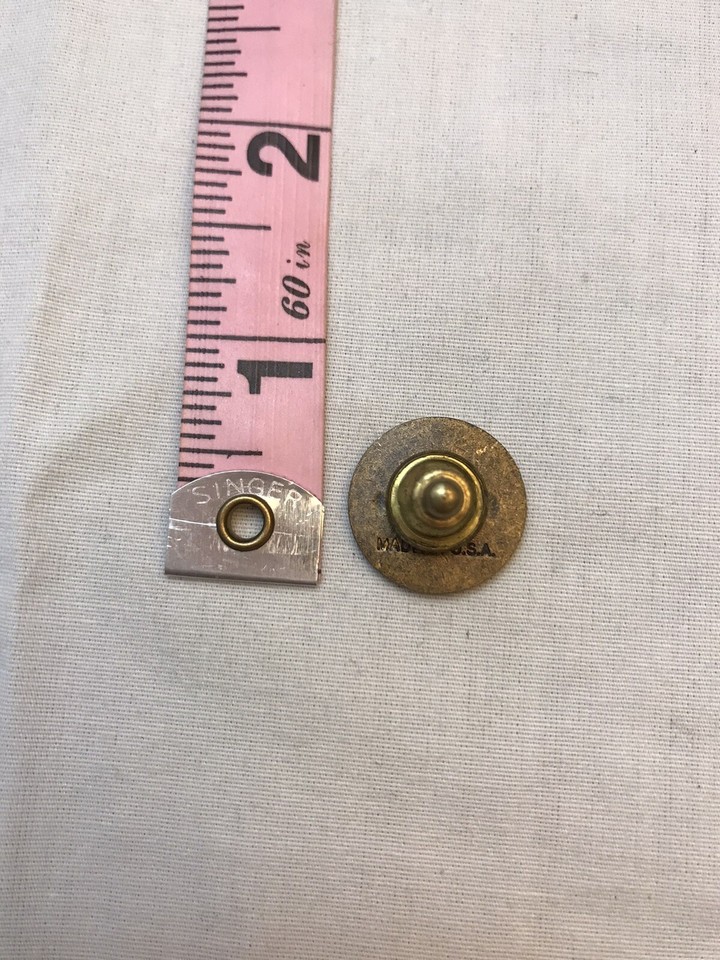 ABC Lapel Pin League Champion 89-90 Gold Bronze Tone Circle Tie Tack ...