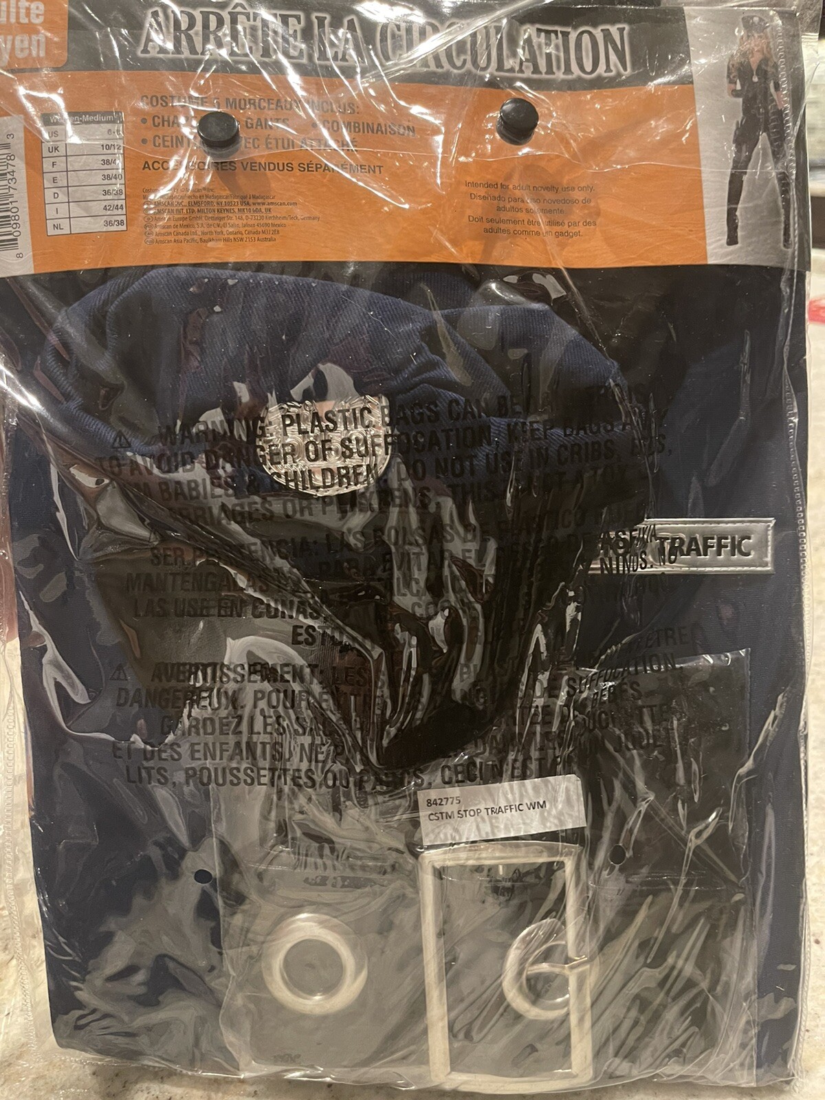 Stop Traffic Costume Adult. S/M/XL/Plus | eBay