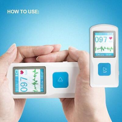 Portable Bluetooth USB Wireless LCD ECG EKG Heart Monitor Machine New ...