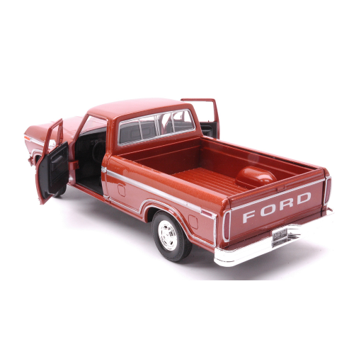 FORD F-150 PICK-UP CUSTOM 1979 BROWN METALLIC 1:24 MotorMax Auto d ...