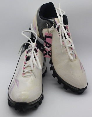 Reebok women's cream black pink sports lacrosse cleats 11 | eBay