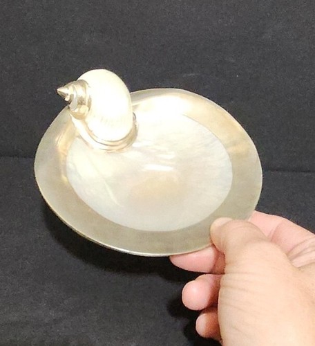 Vintage Nautical Bombay Capiz Shell Footed Trinket Dish | eBay