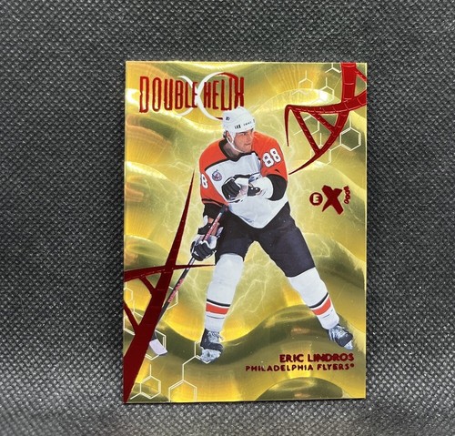 Eric Lindros Double Helix Gold 2023-24 NHL Skybox EX-2000 Hockey #DH-20 ...