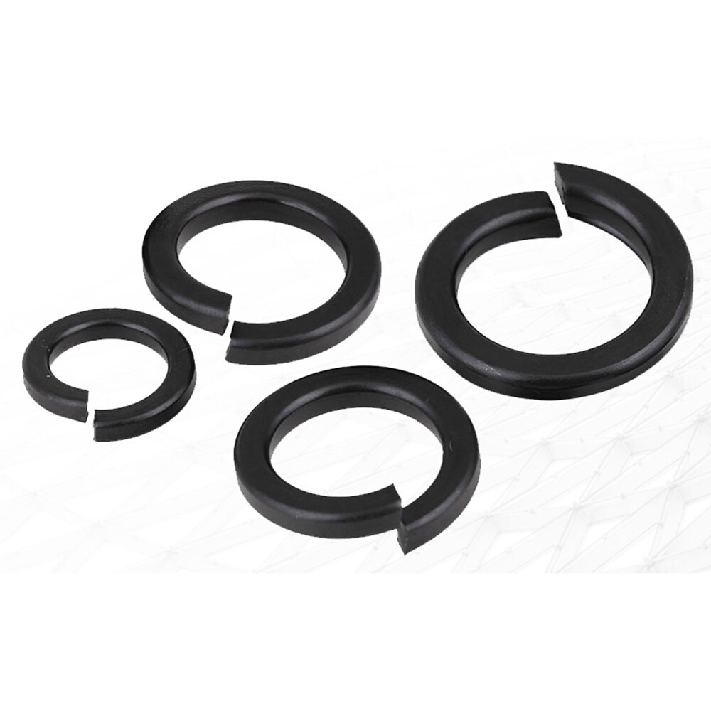 M3 M4 M5 M6 M8 M10 M12 M14 Black Carbon Steel Spring lock washers ...