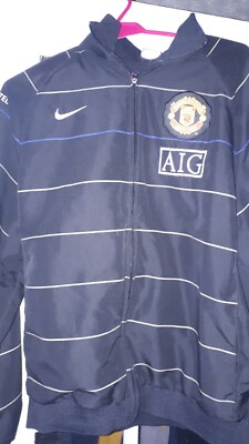 Manchester United AIG Nike Training Jacket Authentic Jersey MENS SIZE ...