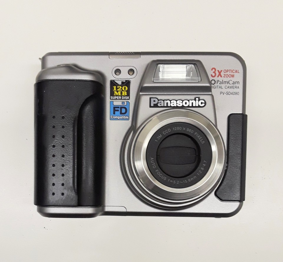 Panasonic PalmCam PV-SD4090 1.3MP Digital Camera - Black Silver ...