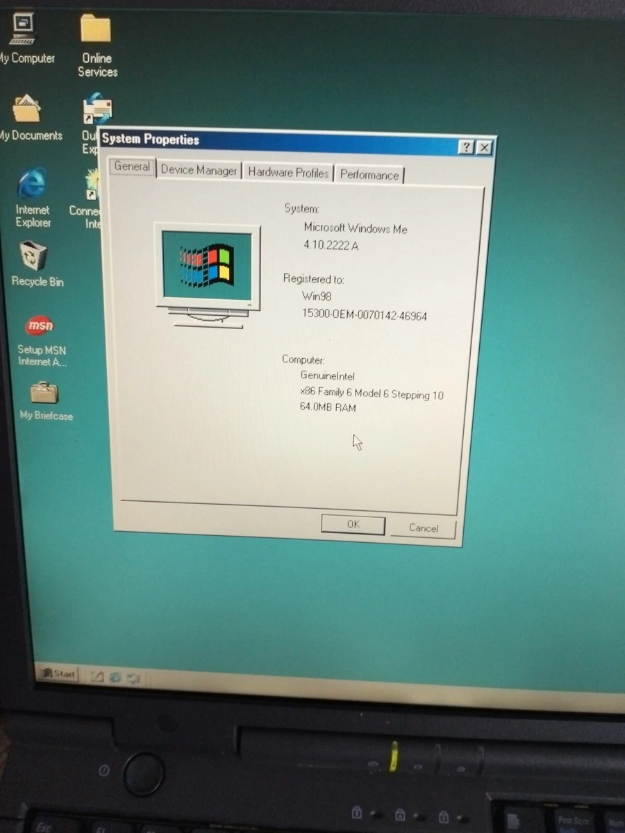 Windows Me Laptop